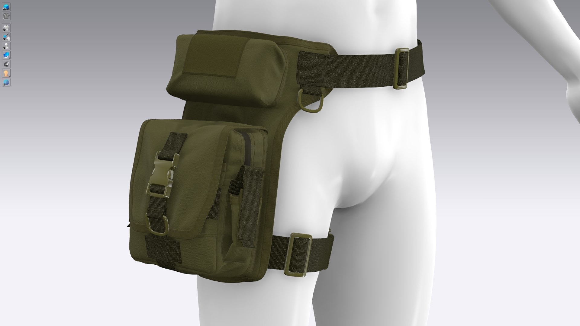 3D Soldier Tactical Bag Model - TurboSquid 1800687