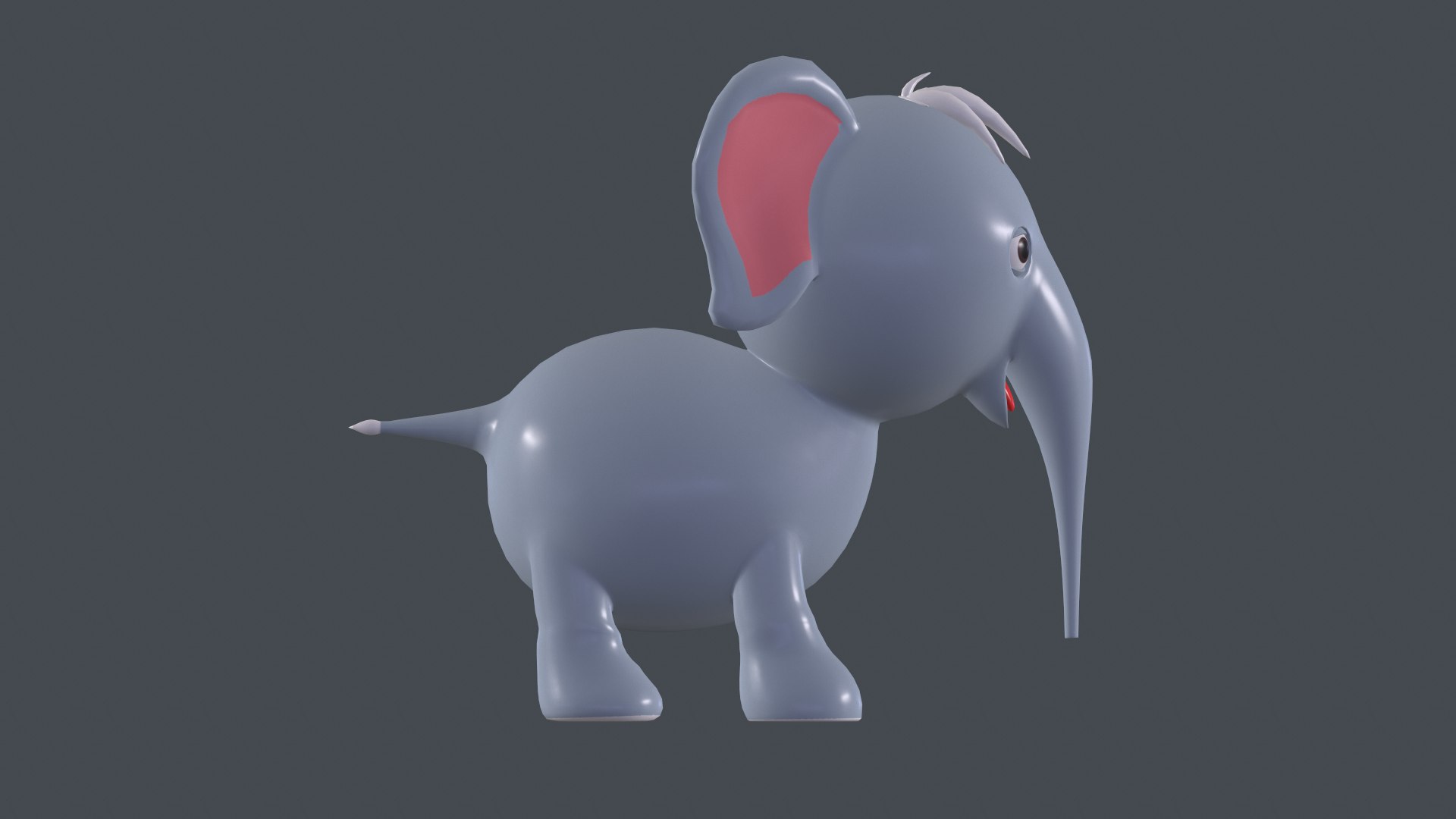 3D Elephant Cartoon Model - TurboSquid 1874439