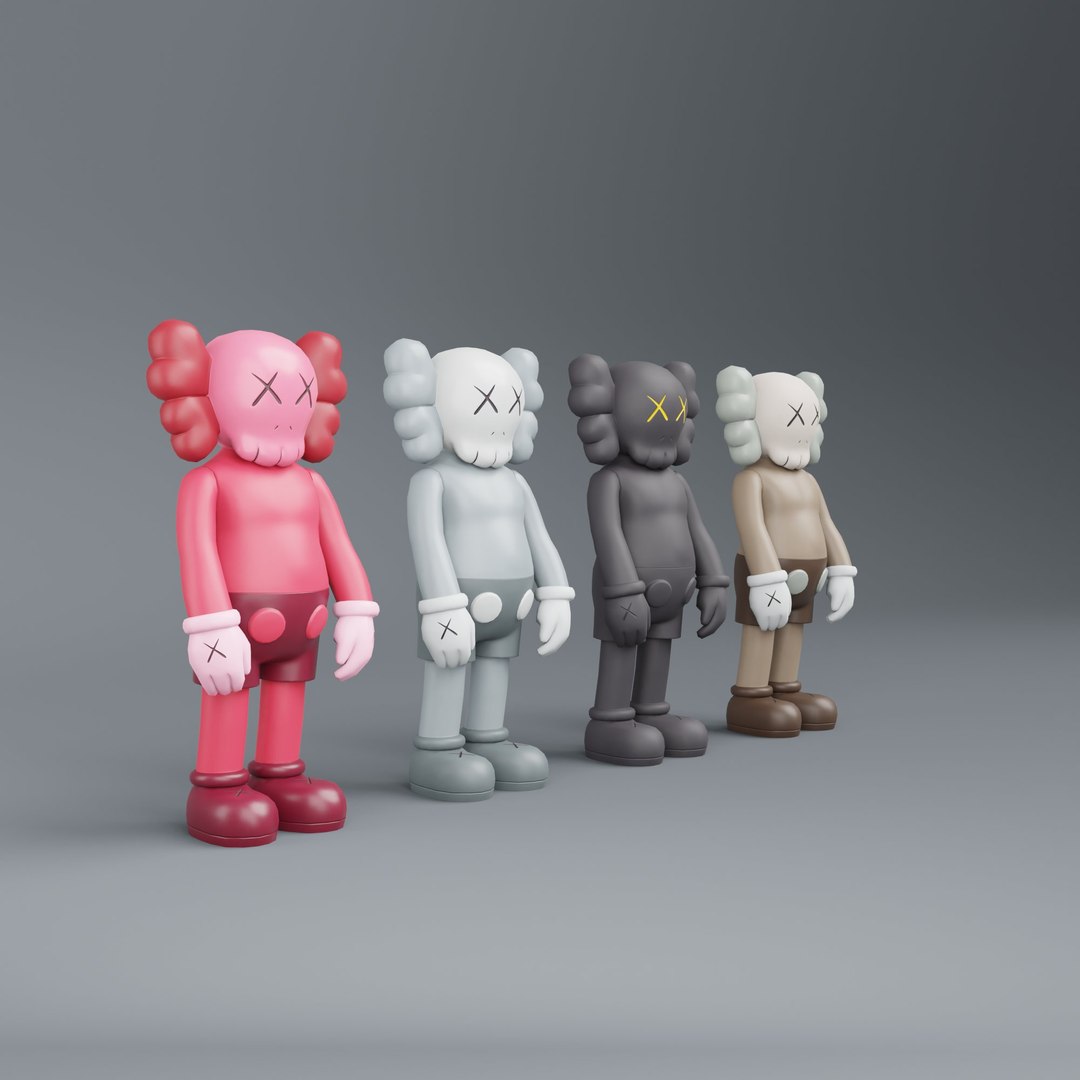 3D KAWS Flayed Lowpoly PBR version model - TurboSquid 1715711