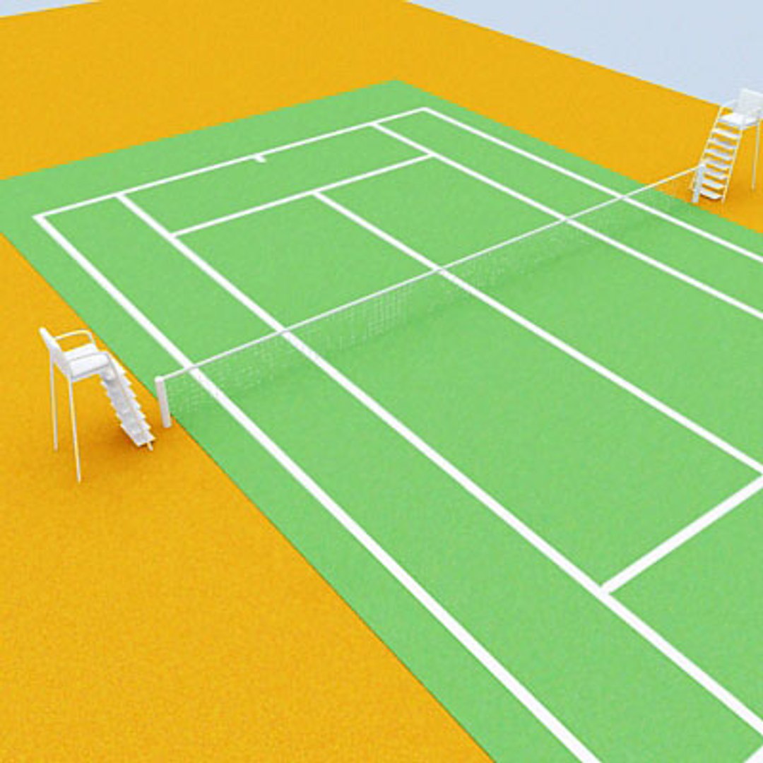 3d Model Tennis Field
