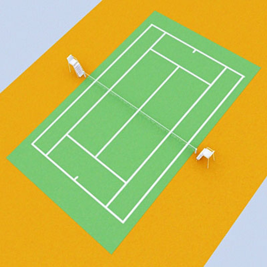 3d Model Tennis Field