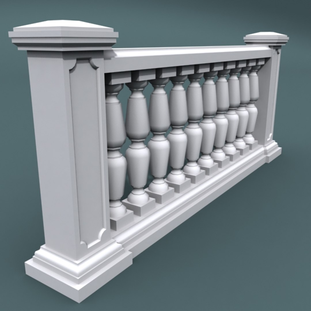 3d Model Balustrade Architectural