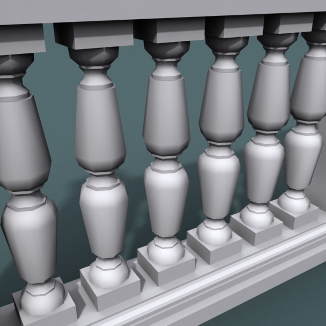3d Model Balustrade Architectural