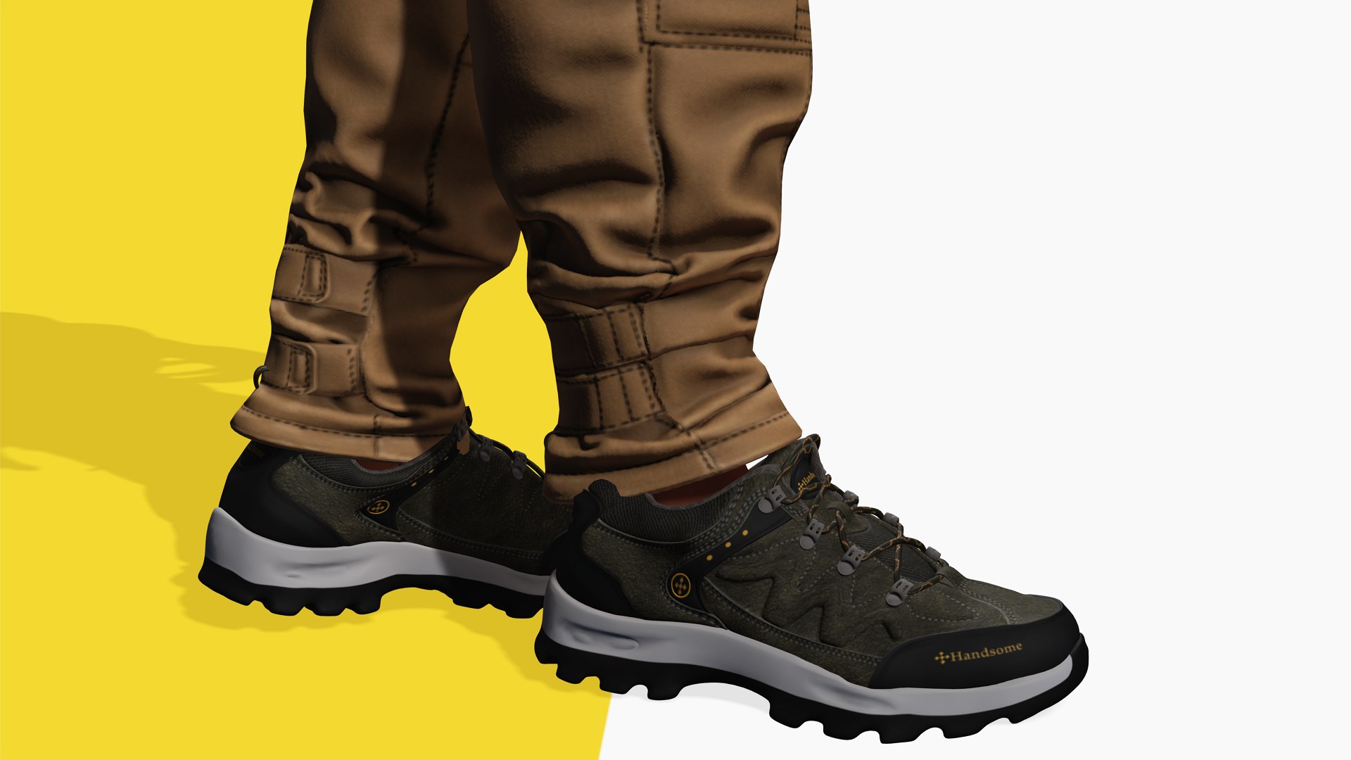 Muscle Stylized Strongman Bodyguard Commander Low-poly 3D Model 3D ...