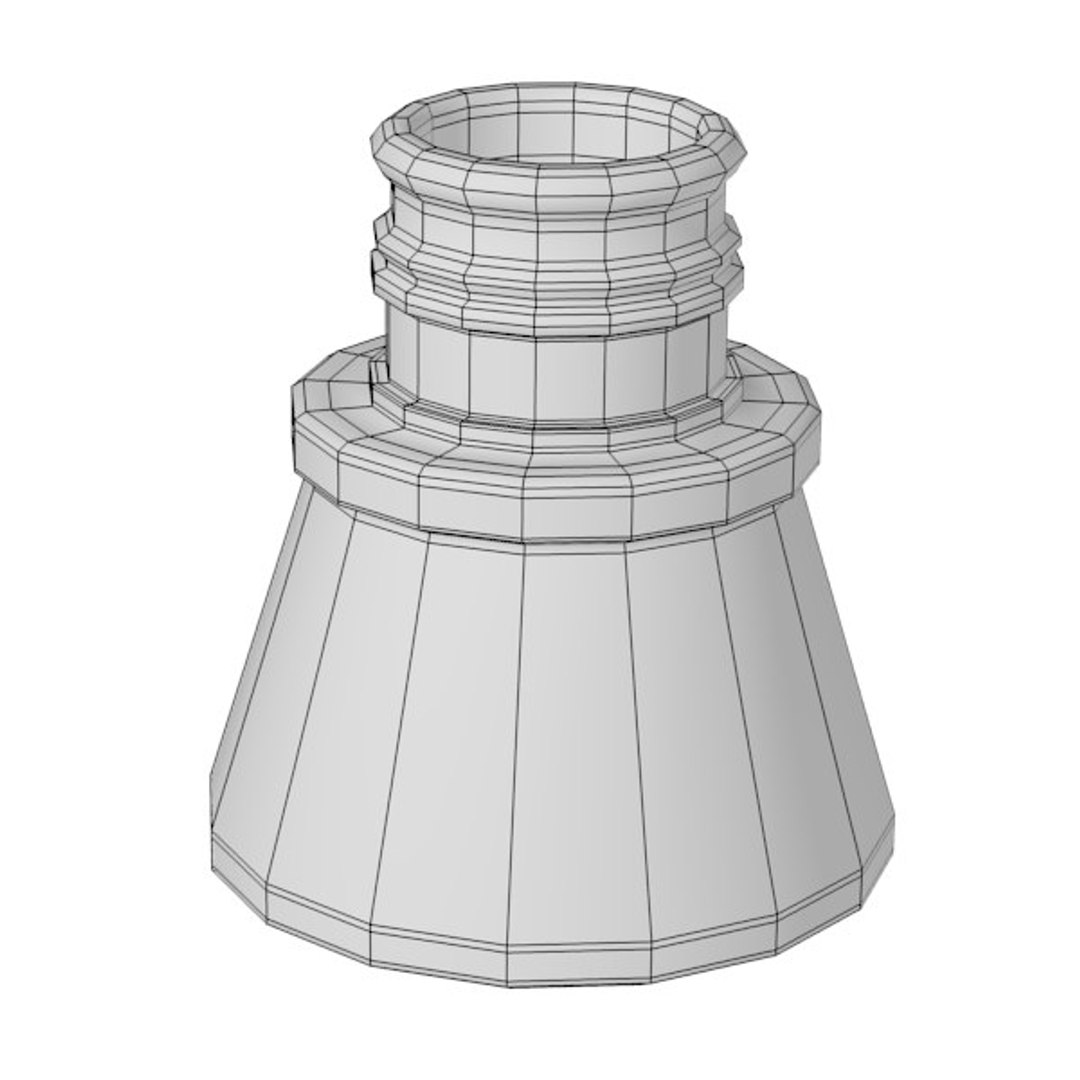 3d model ink pot inkpot