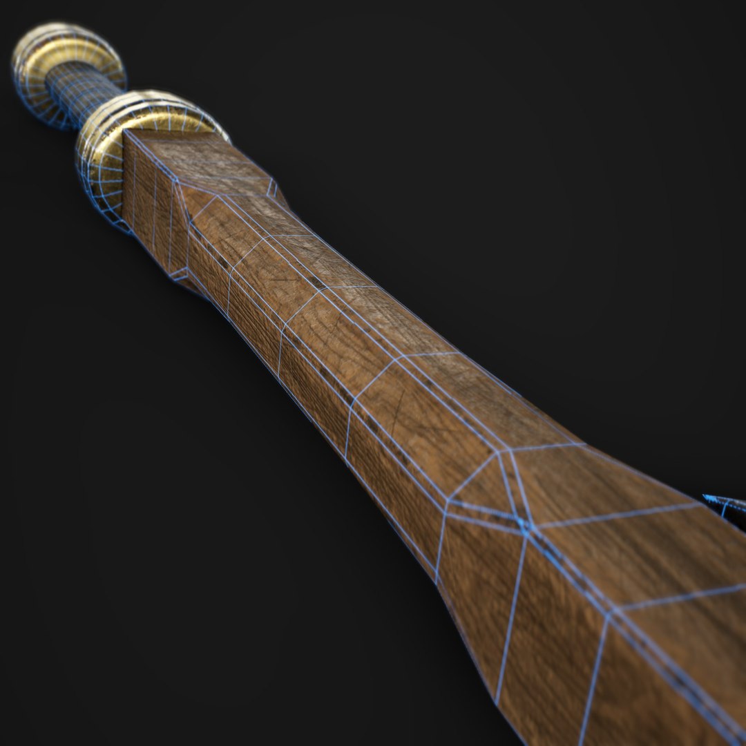 3D Gold Battle Axe Model - TurboSquid 1299949
