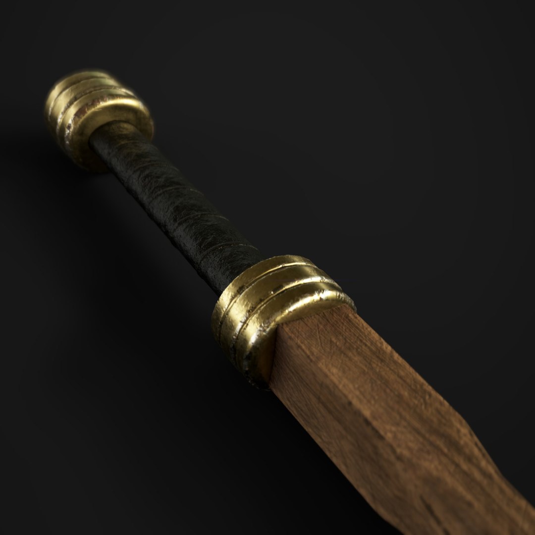 3D Gold Battle Axe Model - TurboSquid 1299949