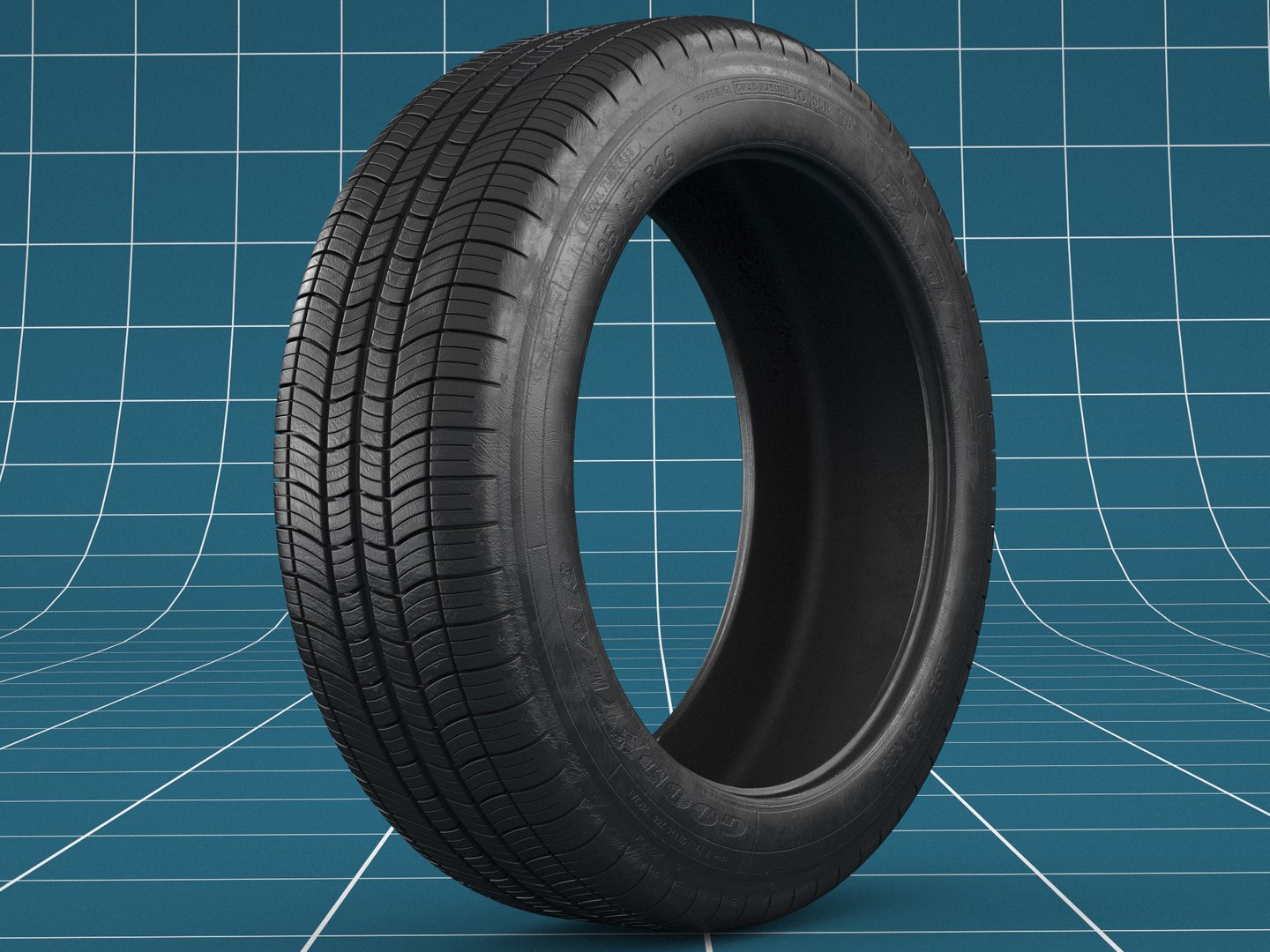 3D Realistic Car Tire Model - TurboSquid 1182782