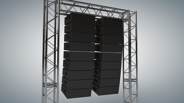 modelo 3d Sistema de sonido Line Array c4d - TurboSquid 1600931