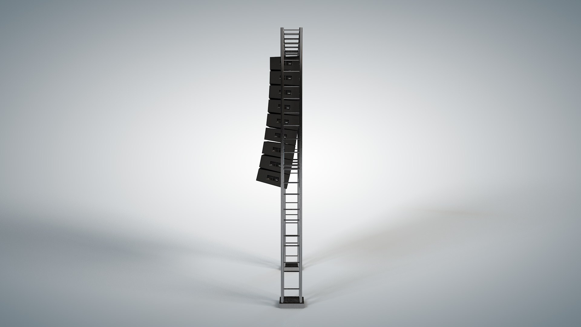 Line Array Speaker 3D Model - TurboSquid 1600931