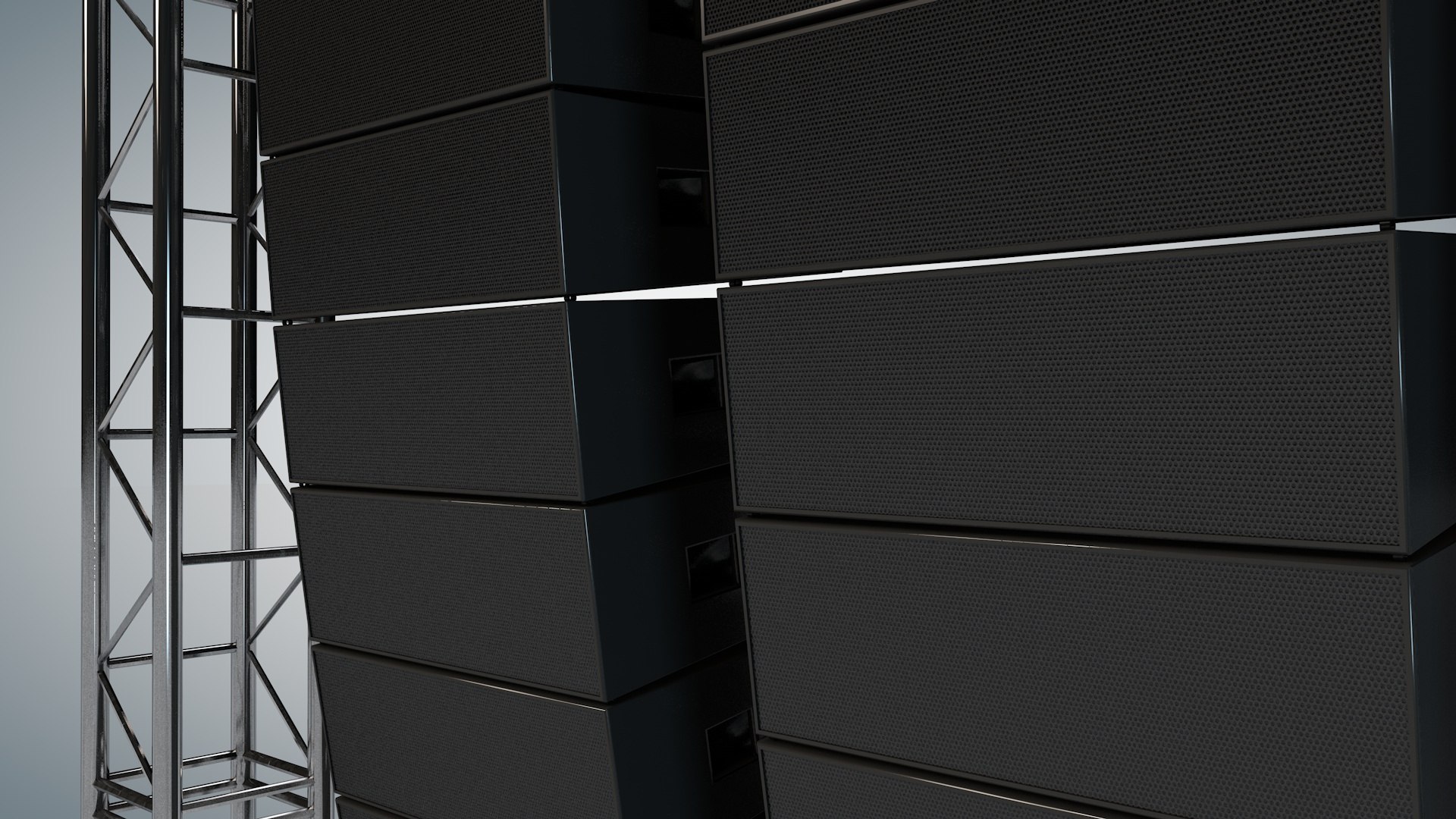 Line Array Speaker 3D Model - TurboSquid 1600931
