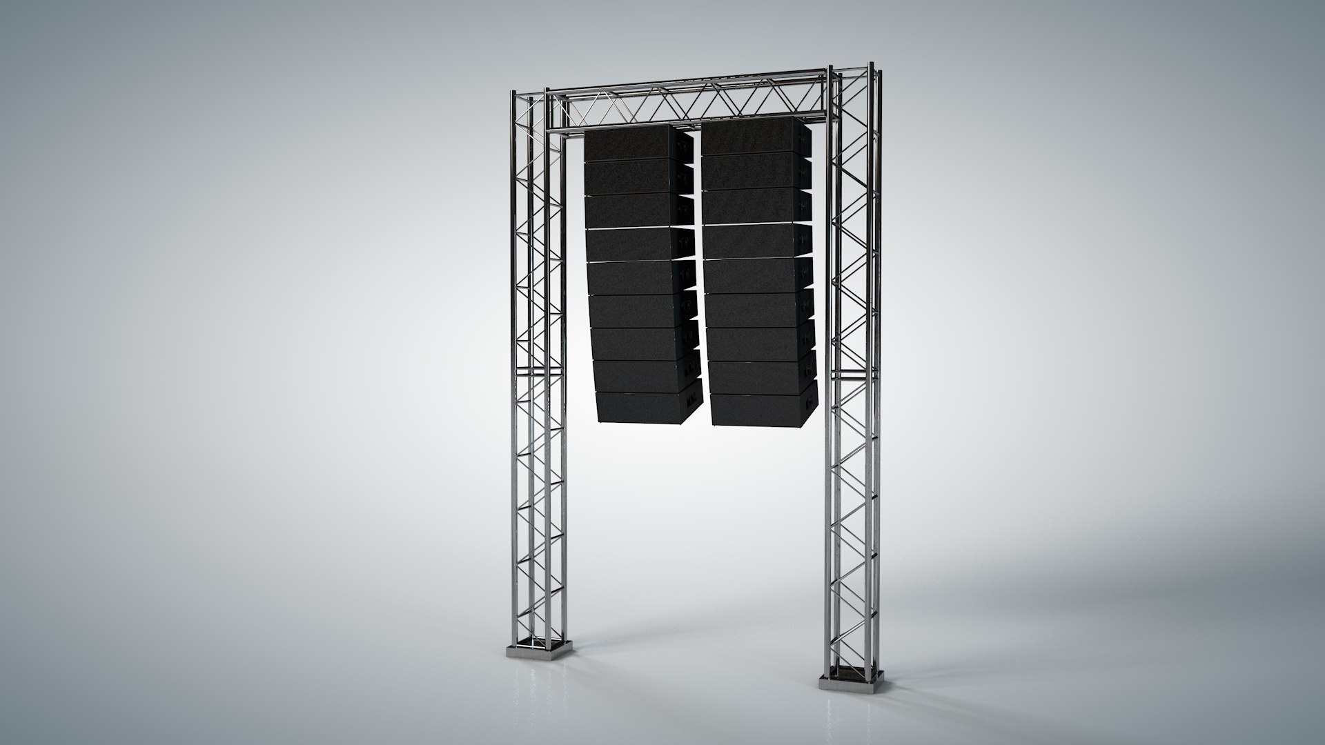 Line Array Speaker 3D Model - TurboSquid 1600931