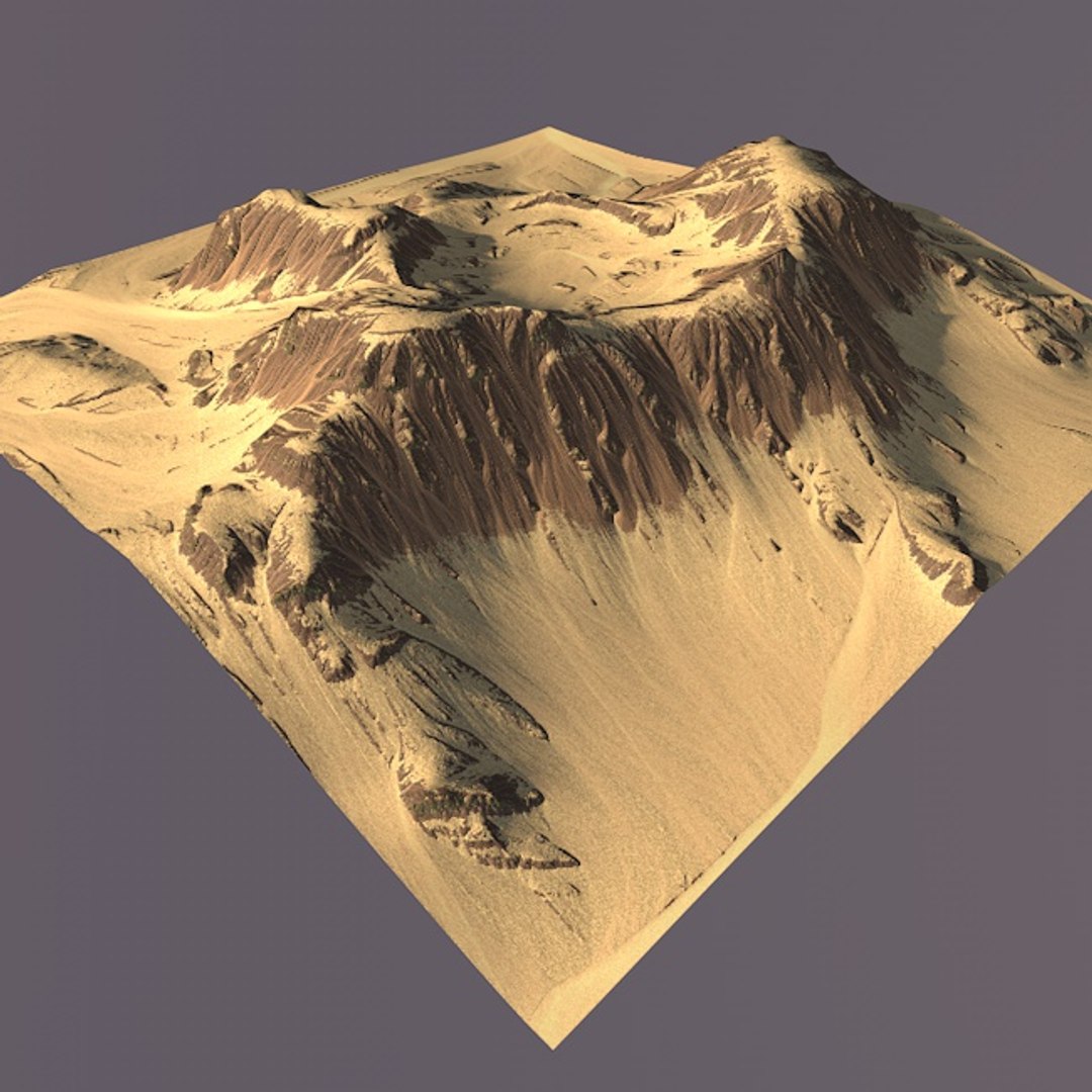 3d Model Mountain Maps Terrain