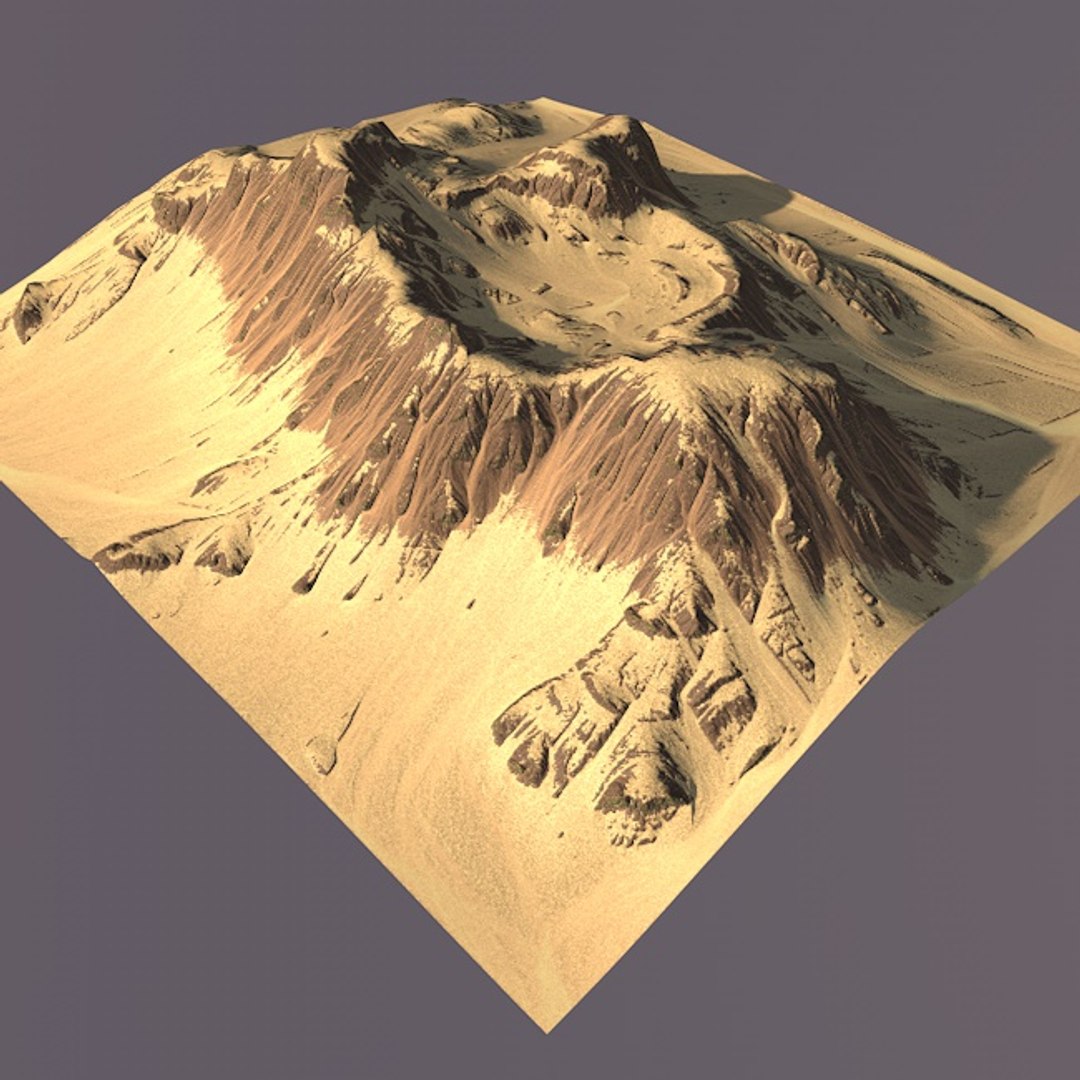 3d Model Mountain Maps Terrain
