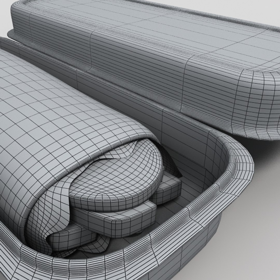 3d Model Grilled Chicken Wrap