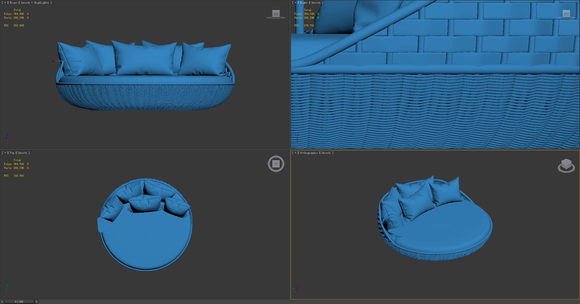Swingrest-hanging-lounger 3d Model