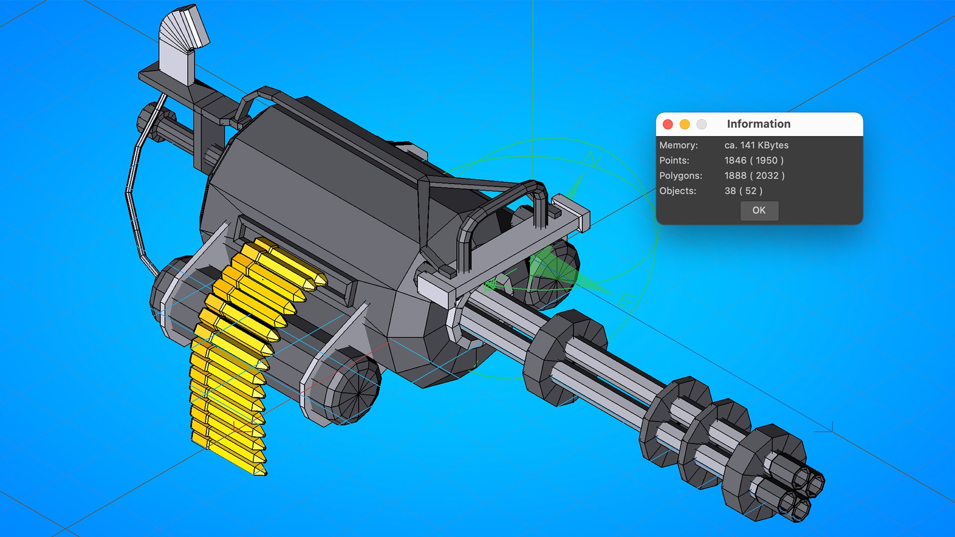 Minigun M134 Low Poly Model - TurboSquid 1868161
