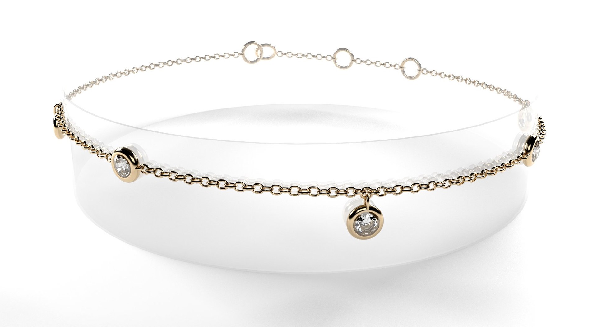 Diamond Bracelet 3D Model - TurboSquid 1988659