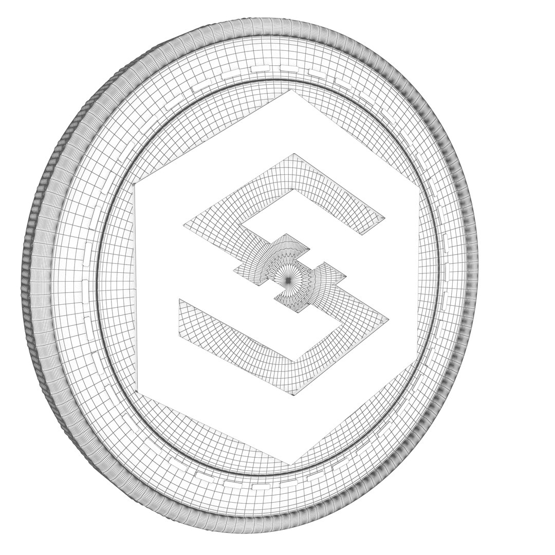 3D Iost Cryptocurrency Gold Coin - TurboSquid 1856968