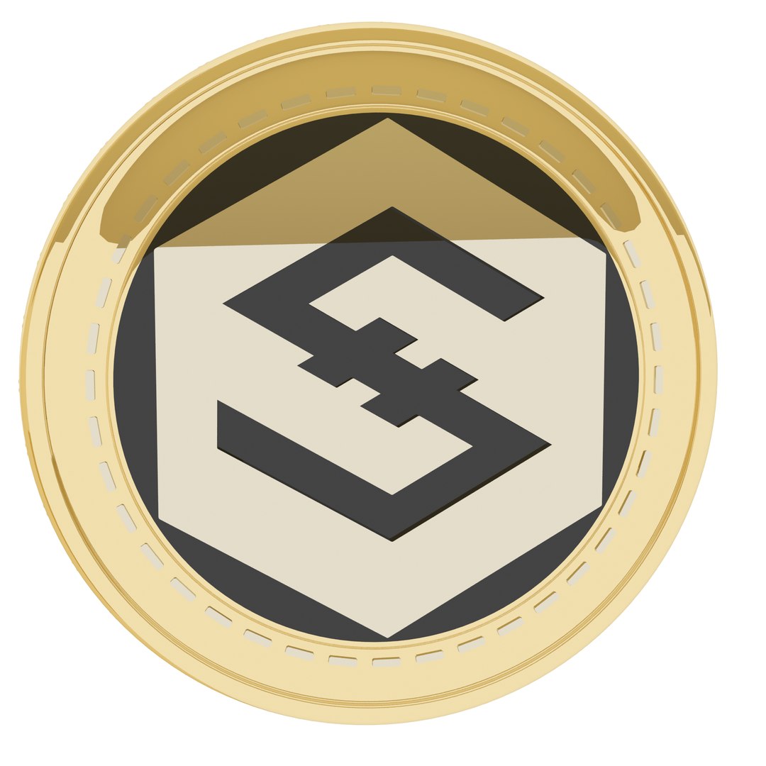 3D Iost Cryptocurrency Gold Coin - TurboSquid 1856968