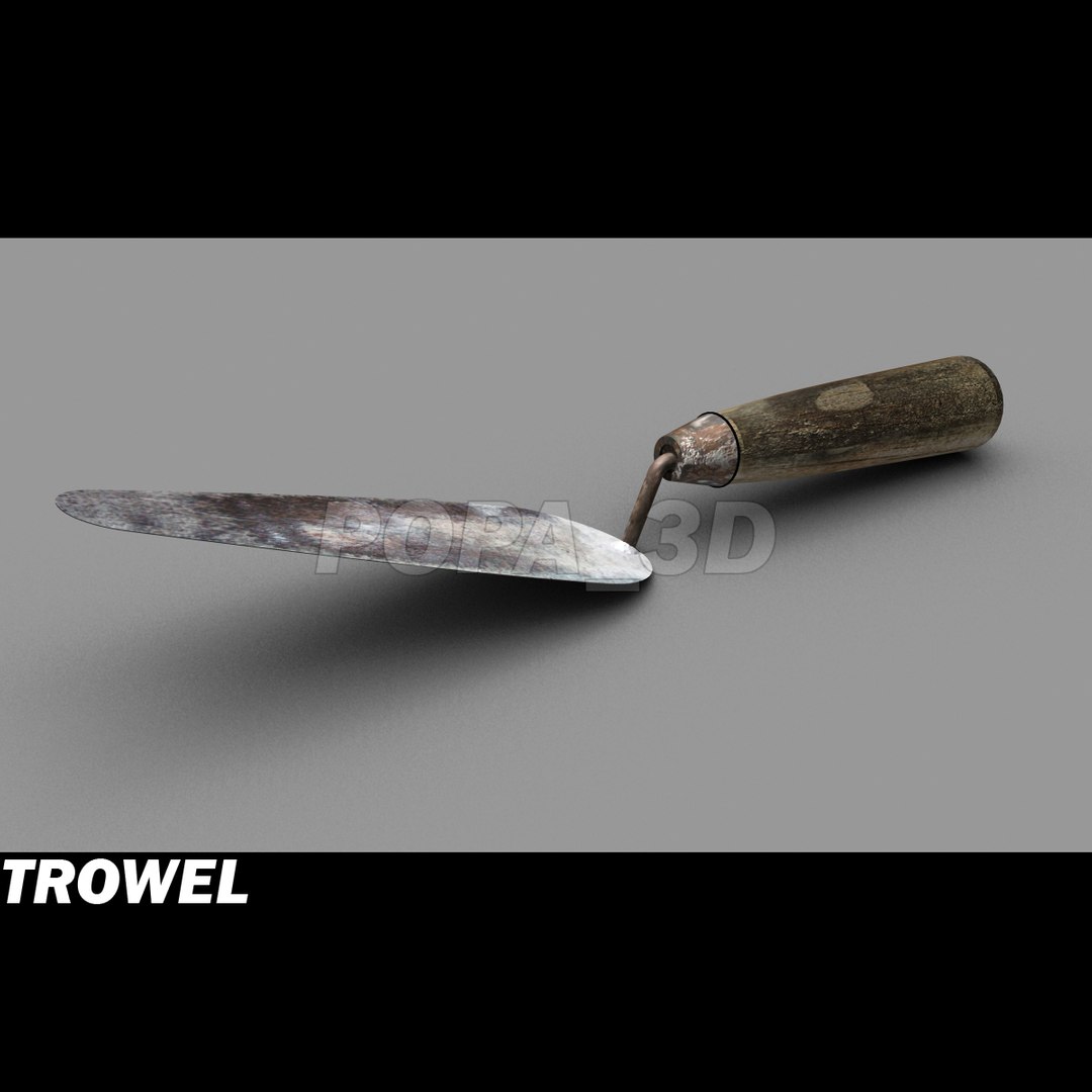 Rusty Trowel 3d Model
