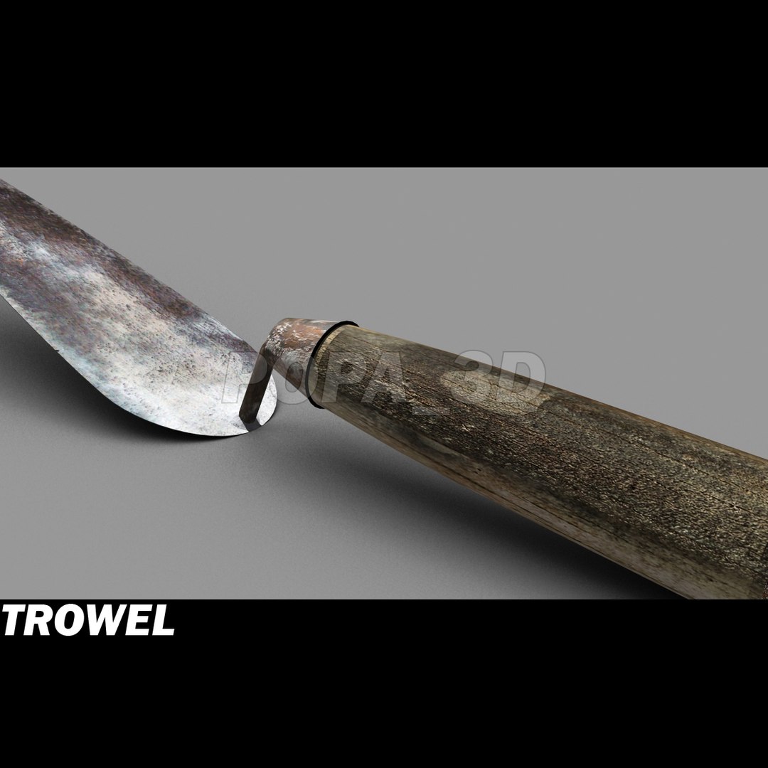 Rusty Trowel 3d Model