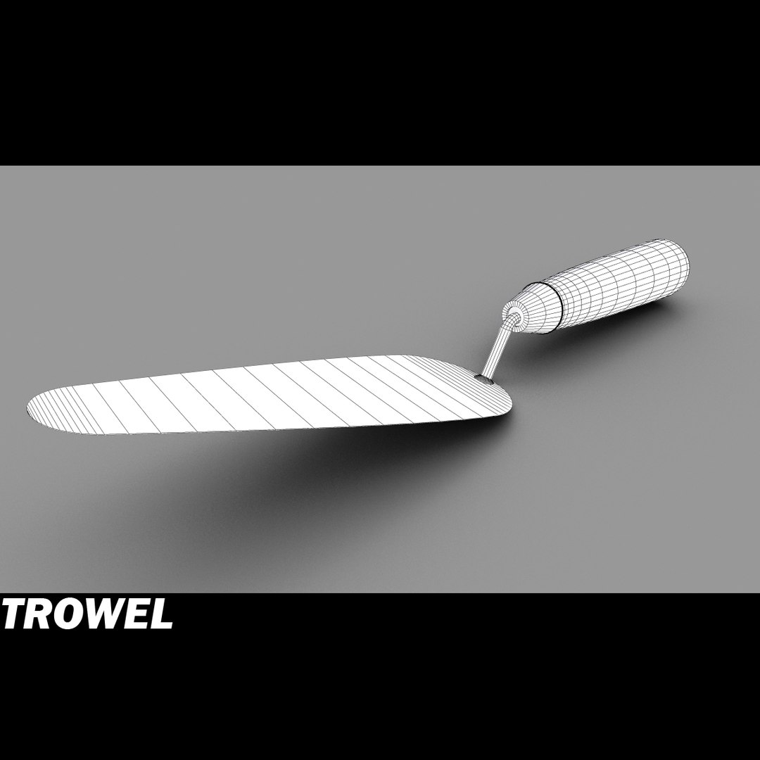 Rusty Trowel 3d Model