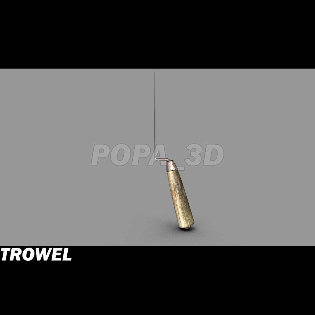 Rusty Trowel 3d Model