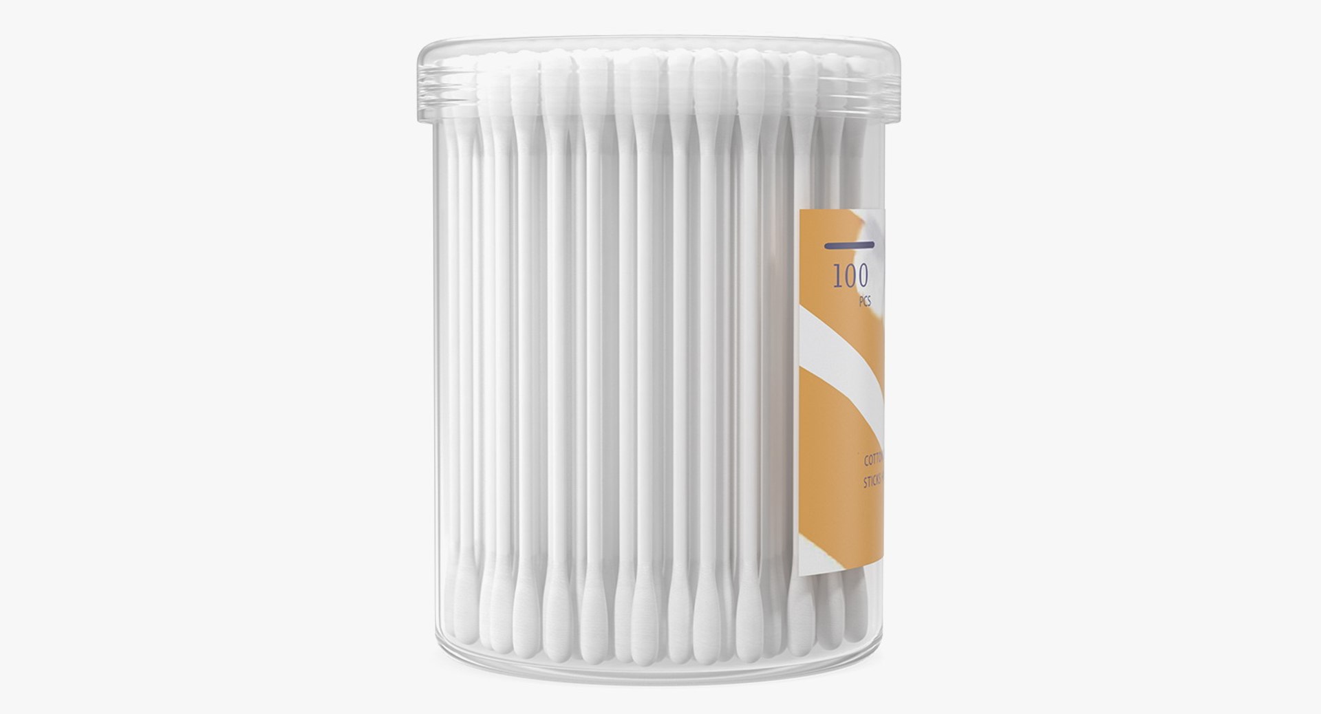 Plastic Cotton Swabs Box 3D Model - TurboSquid 1412710