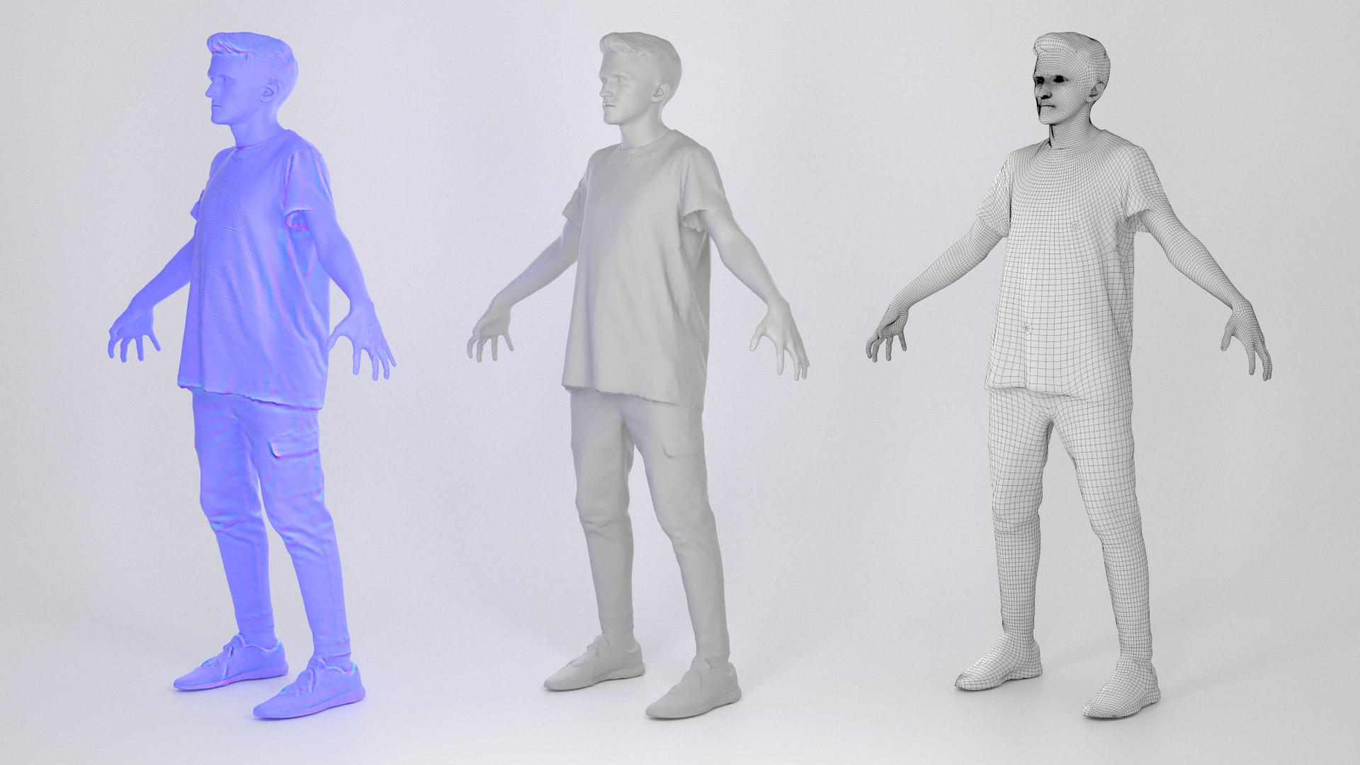 Scanned animation ready human 3D model - TurboSquid 1581494
