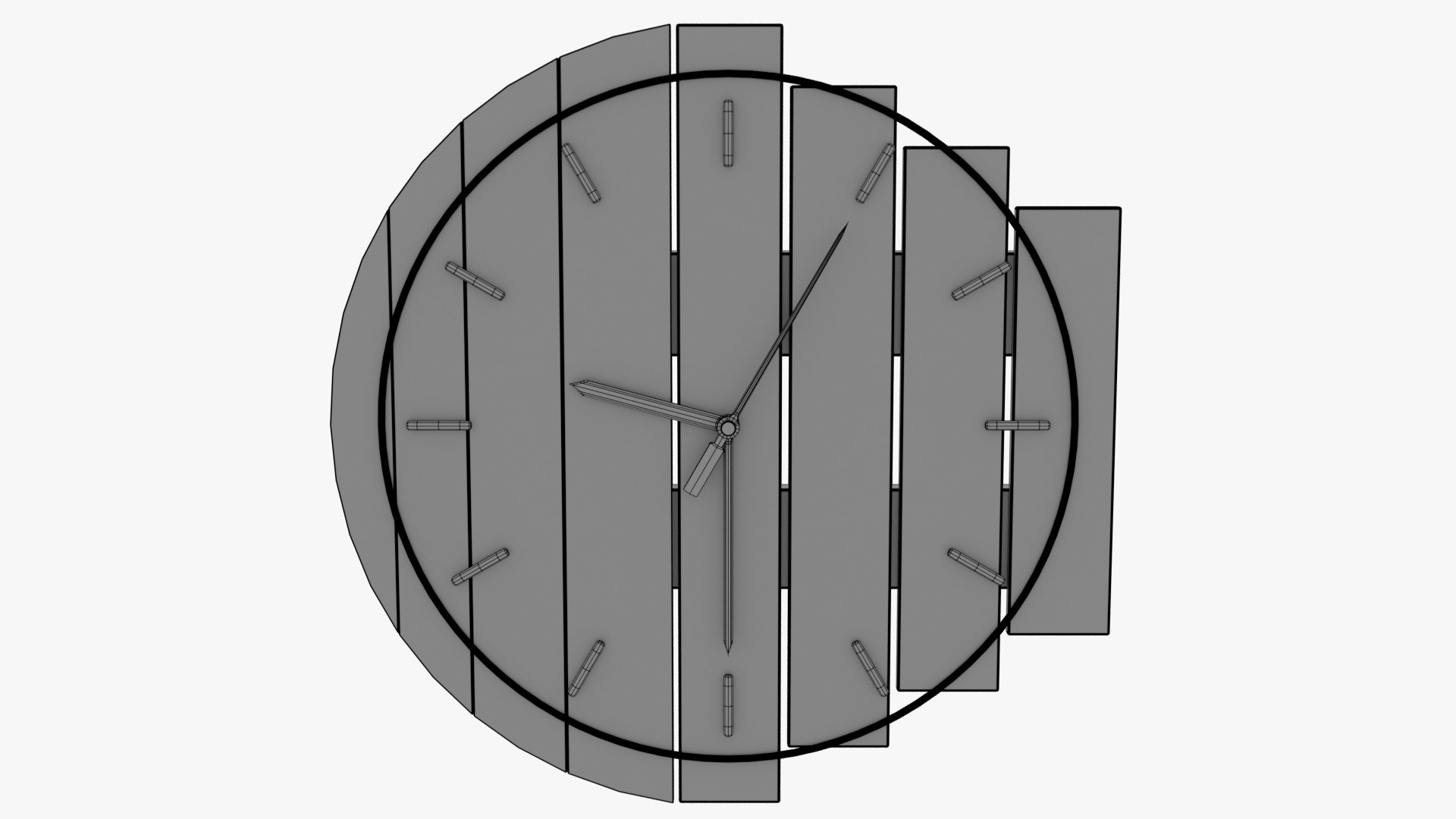 Clock modern 3D model - TurboSquid 1683941