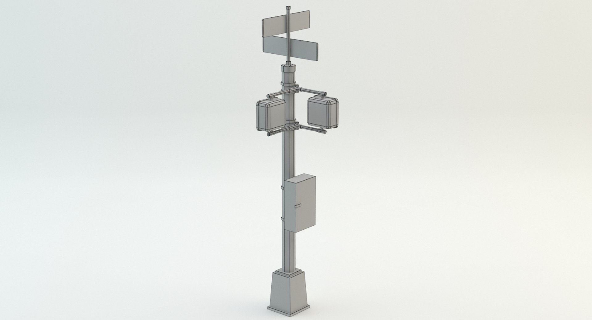 3d 3ds Pedestrian Traffic Lights