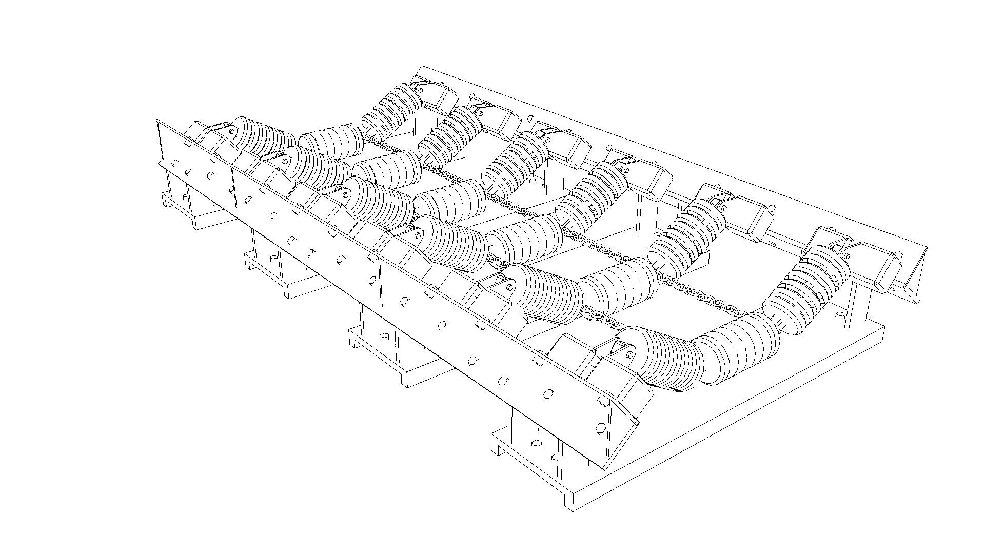 3D Conveyor Products Hi-Impact Idler System - TurboSquid 2171136