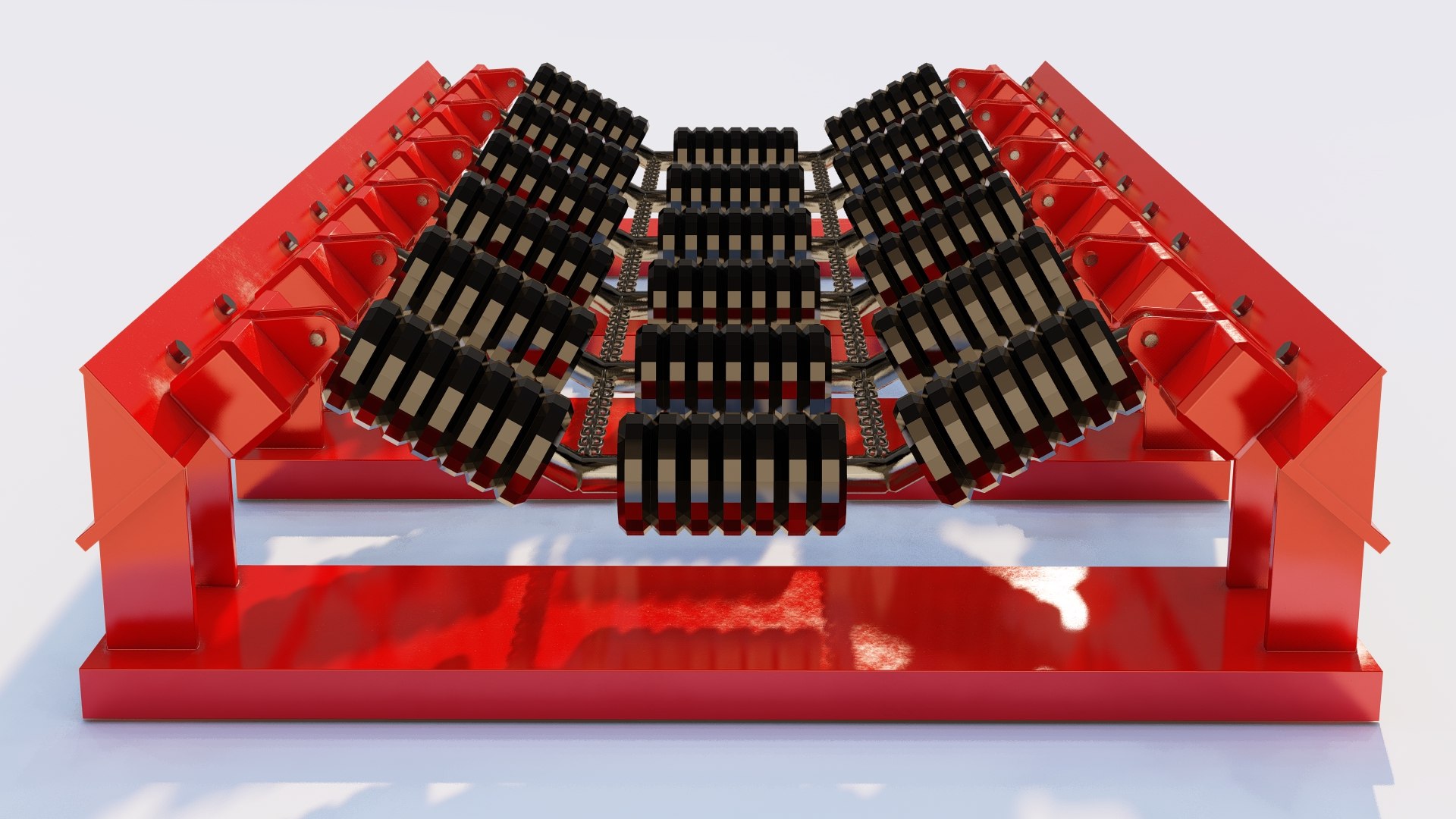 3D Conveyor Products Hi-Impact Idler System - TurboSquid 2171136