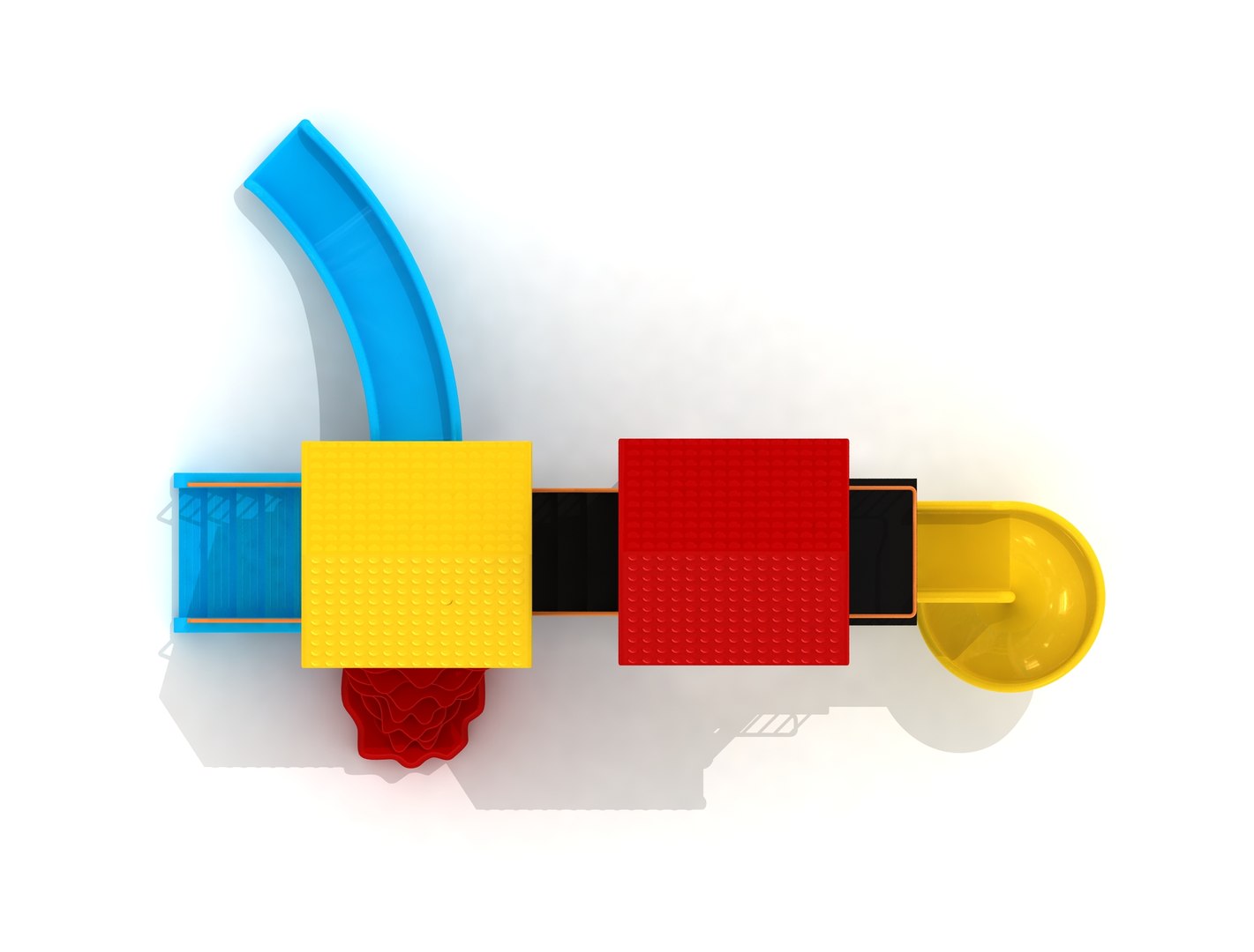 Metal Playground Slide 3D - TurboSquid 1555915