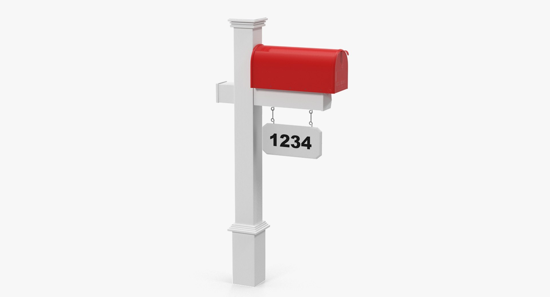 Mailboxes 2 Mail Box 3D Model - TurboSquid 1420473