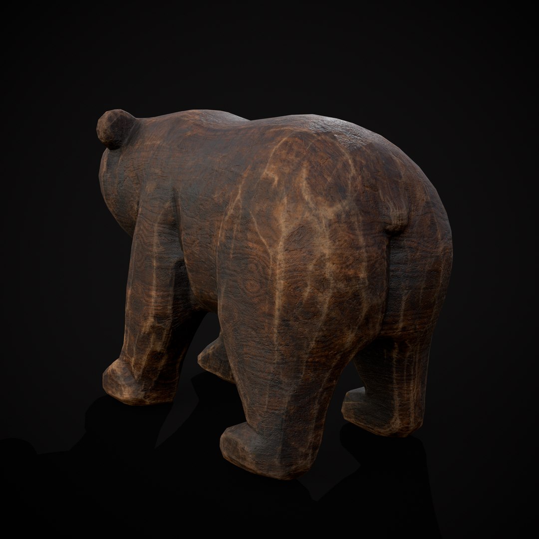 Wooden Toy Bear Model - TurboSquid 2385885