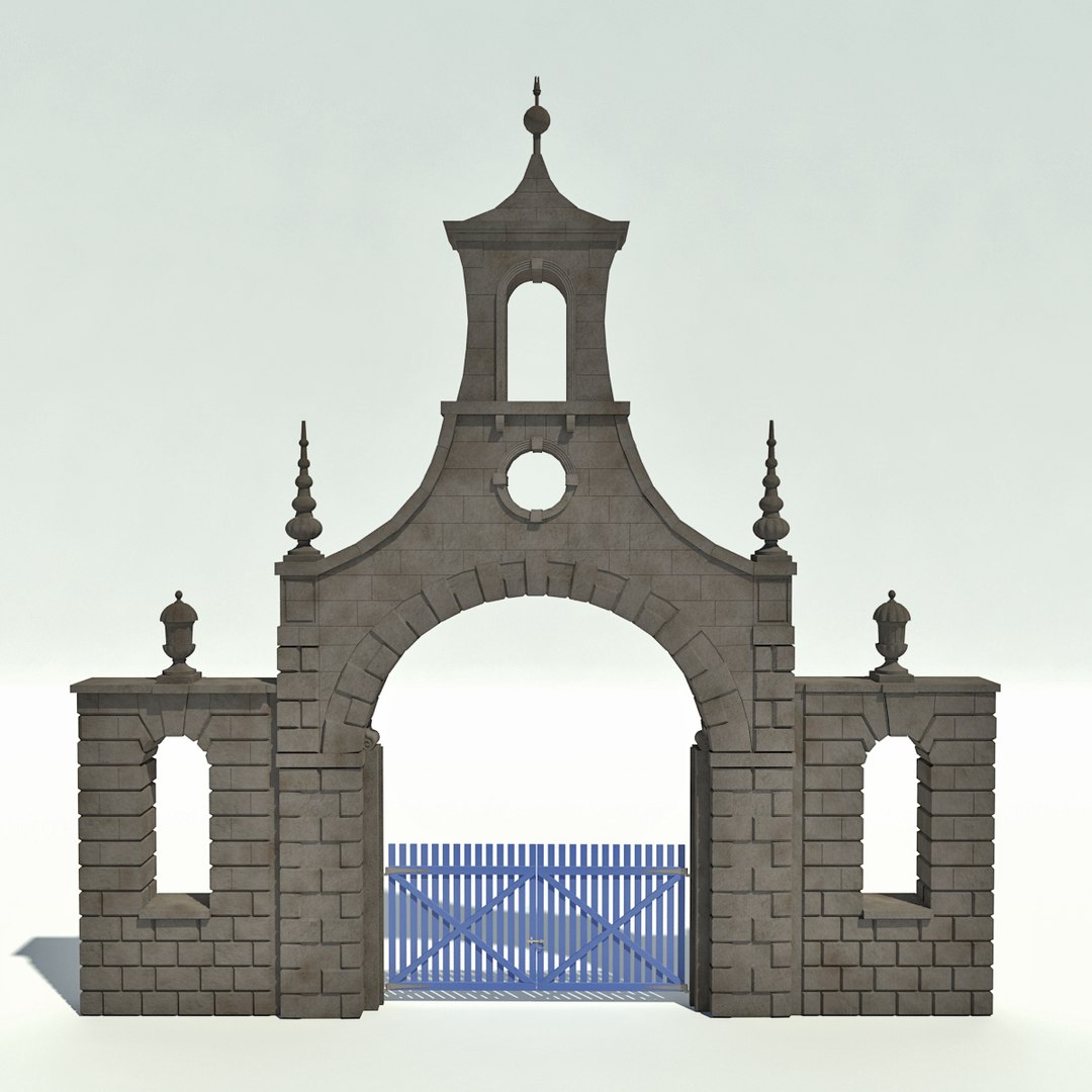 3d Model Archway Gate