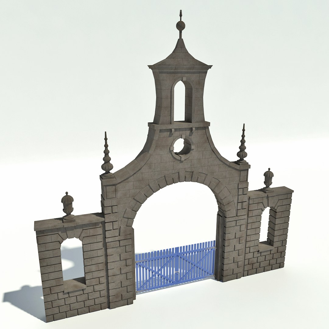 3d Model Archway Gate