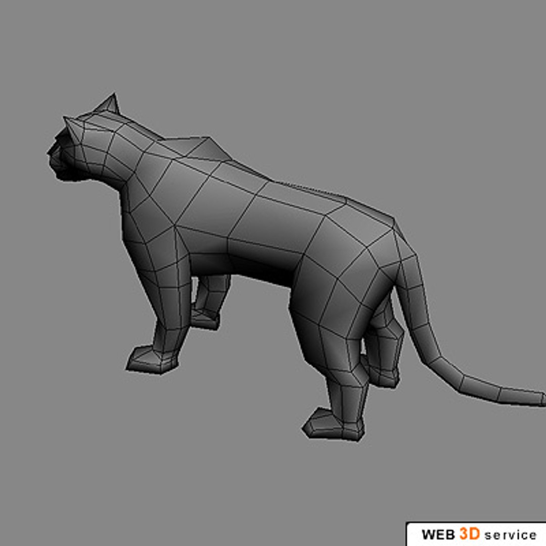 animal baboon wolf 3d model