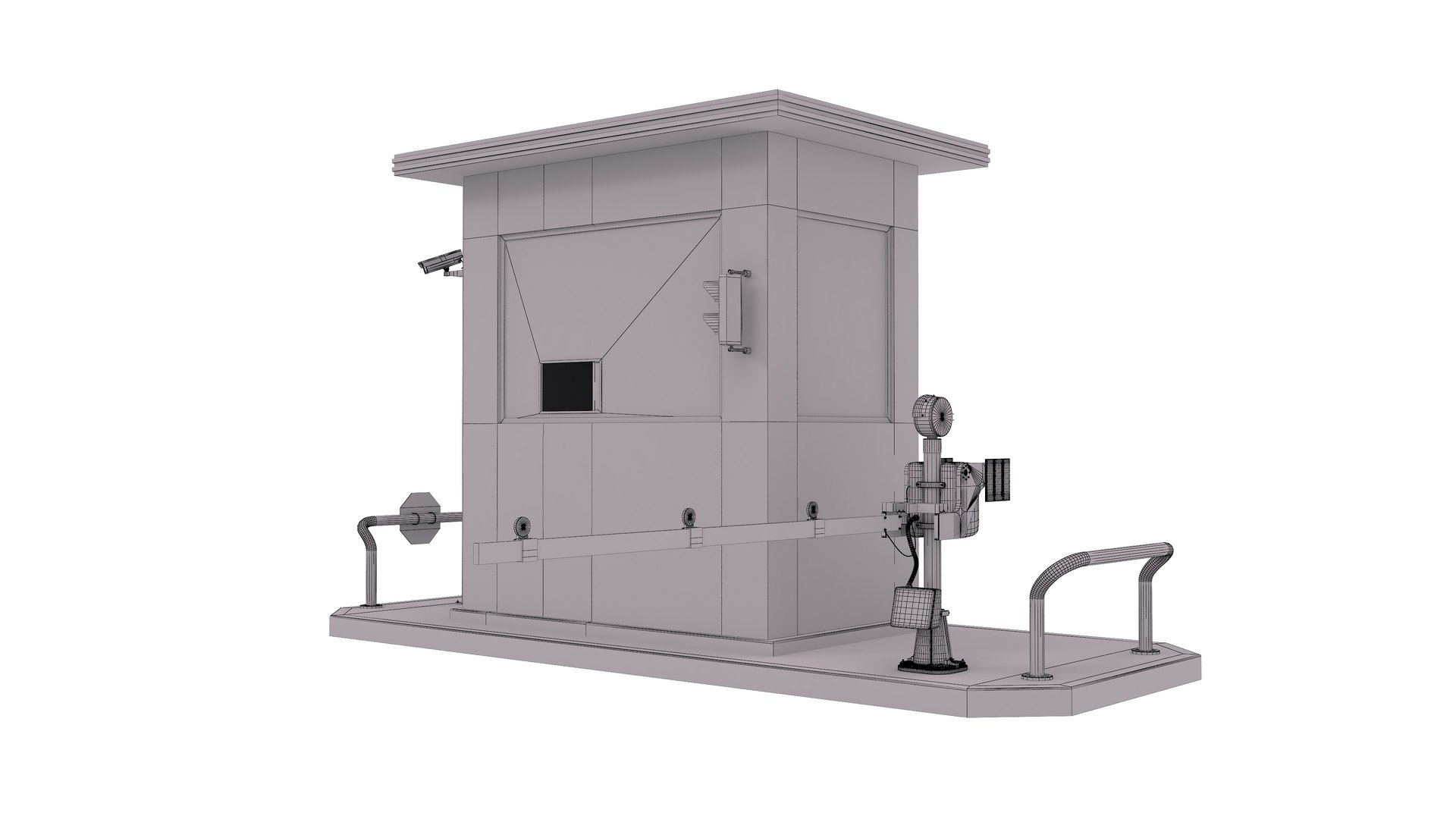 3D Security Guards Booth Model - TurboSquid 2113085
