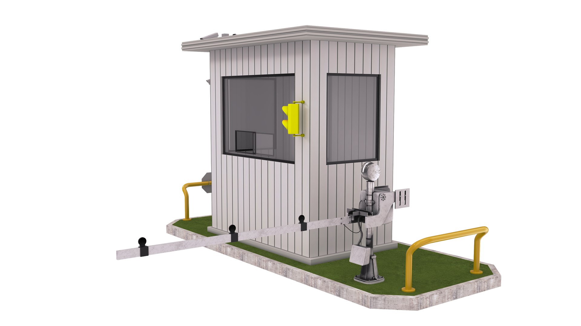 3D Security Guards Booth Model - TurboSquid 2113085