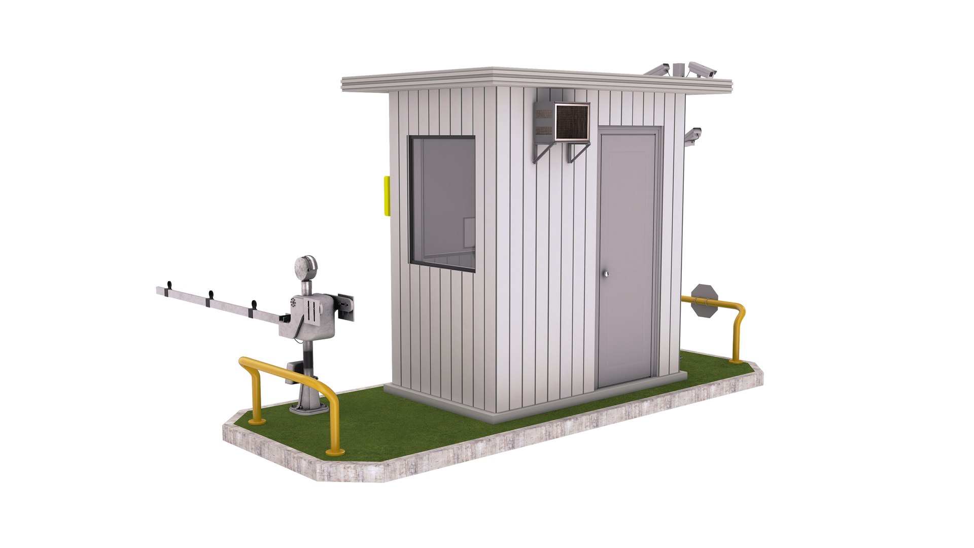 3D Security Guards Booth Model - TurboSquid 2113085