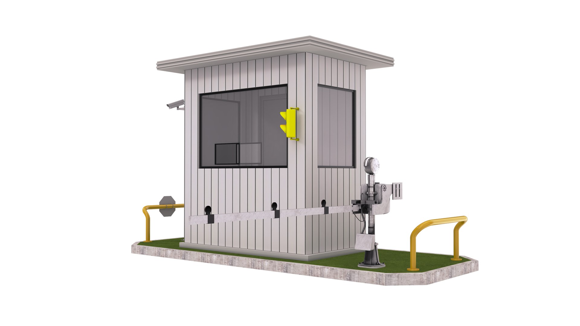 3D Security Guards Booth Model - TurboSquid 2113085