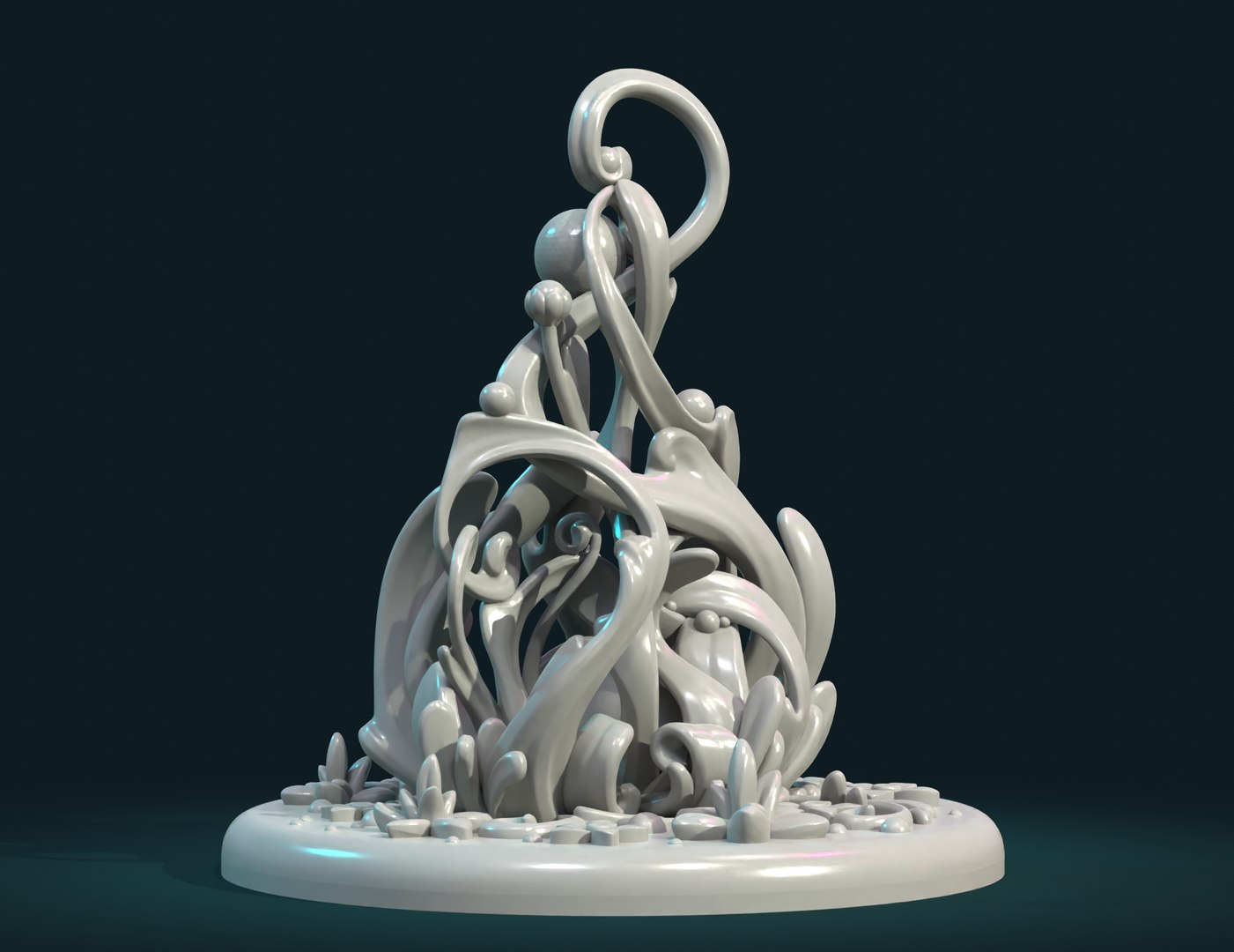 Abstract Plant Sculpture 3D - TurboSquid 1838777