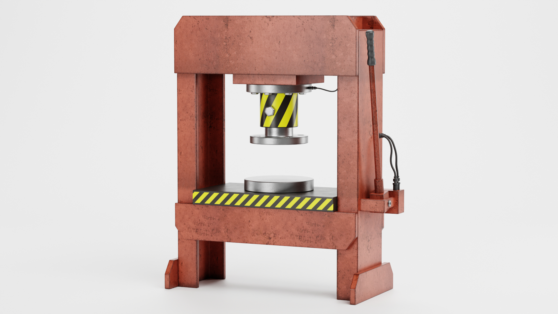 Hydraulic Press 3D Model - TurboSquid 2339946