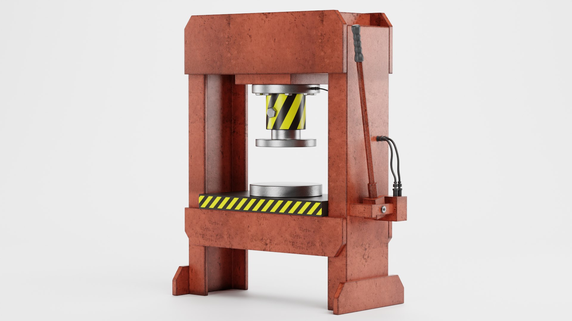 Hydraulic Press 3D Model - TurboSquid 2339946