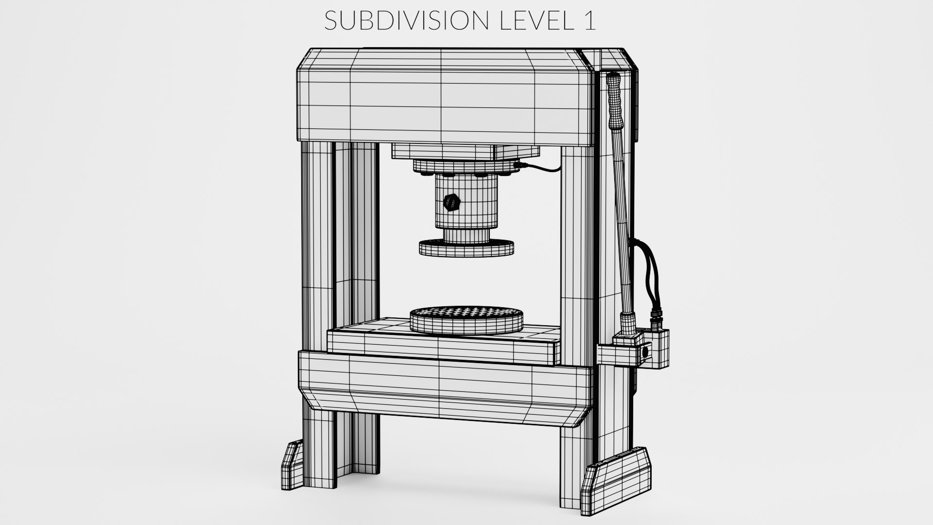 Hydraulic Press 3D Model - TurboSquid 2339946