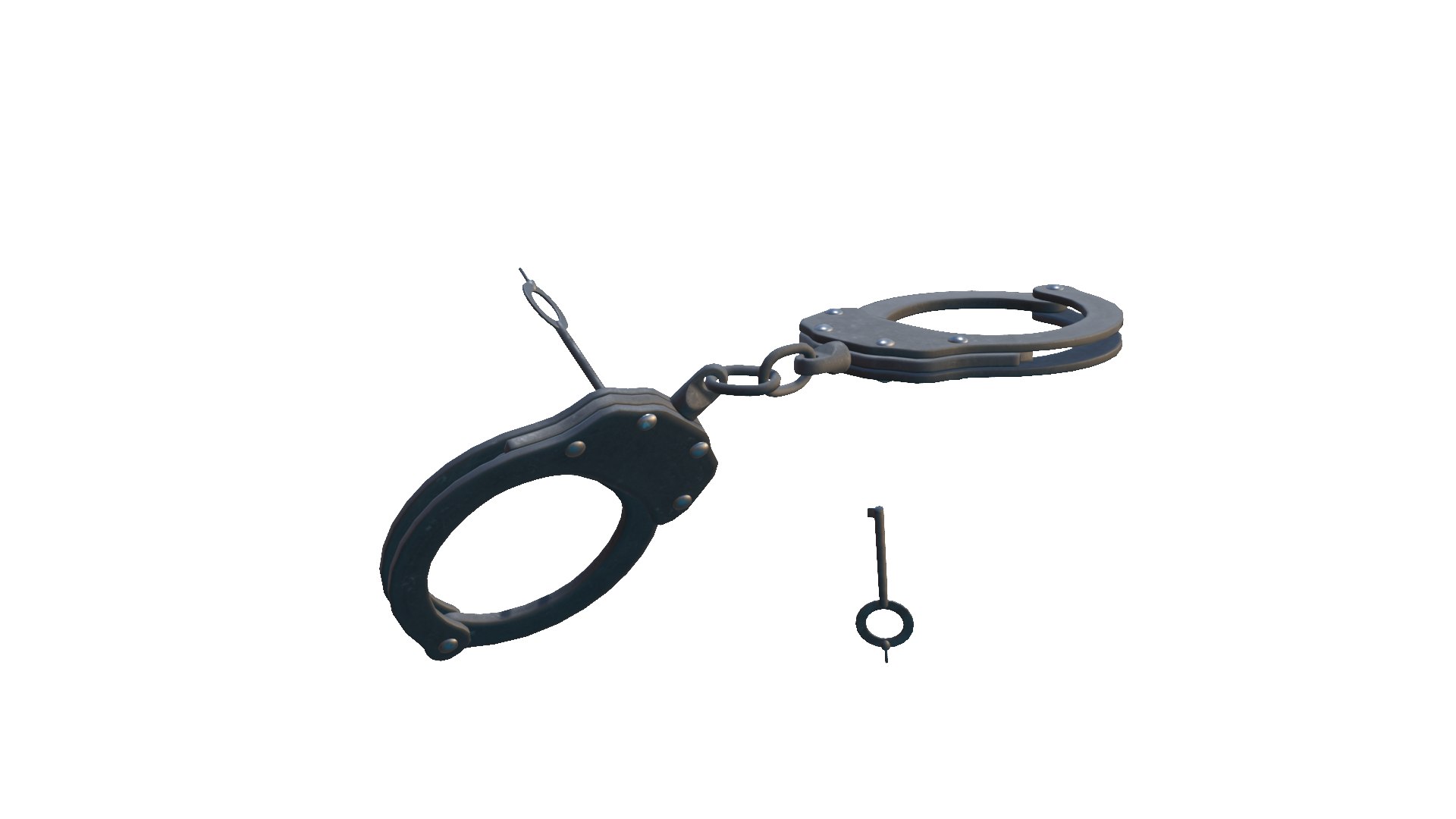 3D Handcuffs Double Lock Steel Police Model - TurboSquid 2375897