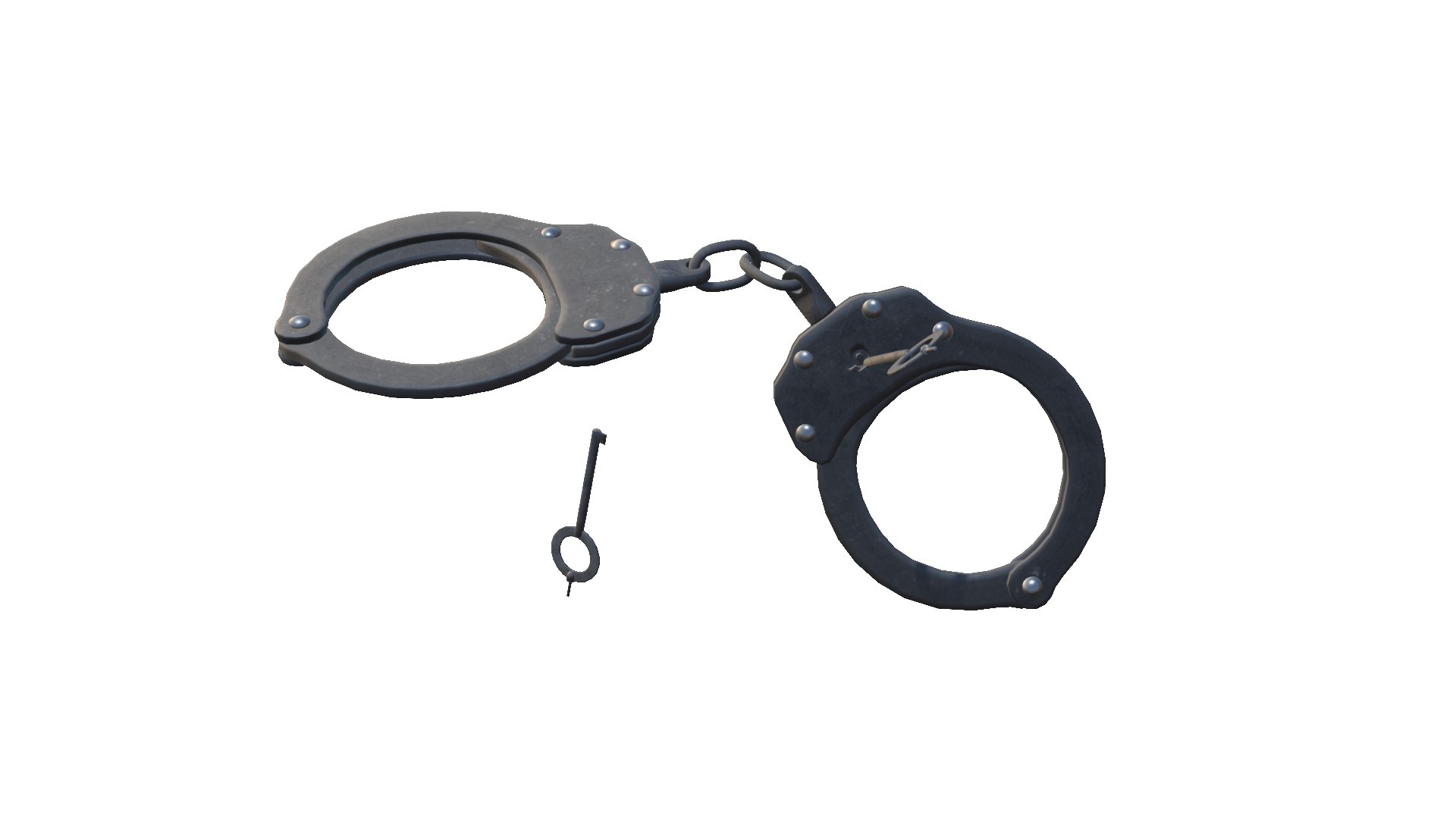 3D Handcuffs Double Lock Steel Police Model - TurboSquid 2375897